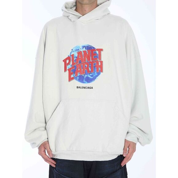 Balenciaga | Sweaters | Balenciaga Men Planet Earth Hoodie | Poshmark